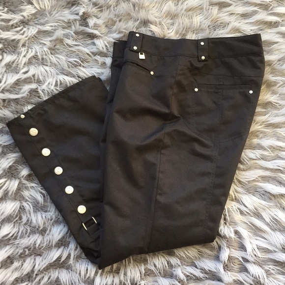 NILS | Pants & Jumpsuits | Nils Black Micro Patterned Snowski Pants 4 ...